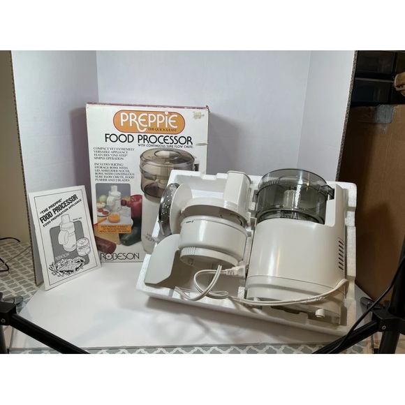 Kitchen | Robeson Preppie Food Processor Vintage Open Box Manual New ...